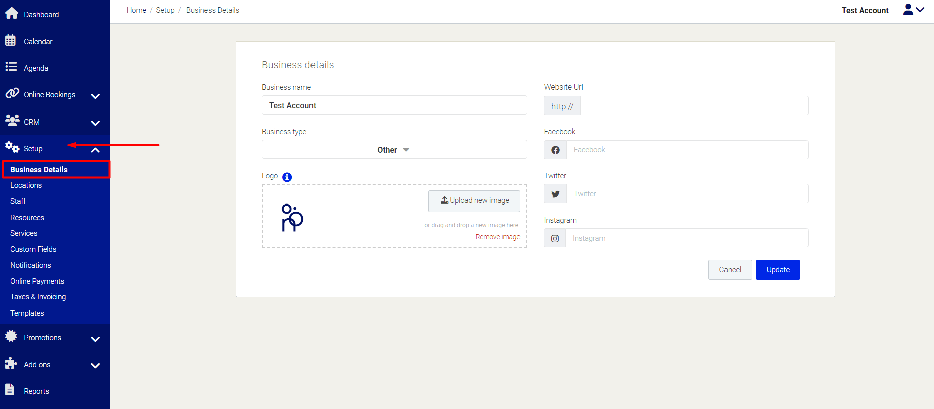 How to edit your business name, address, and contact details